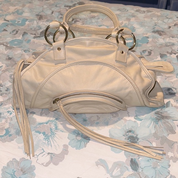 BULGA | Bags | Bulga Pale Yellow Half Moon Satchel Bag Pristine | Poshmark